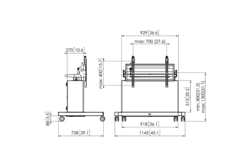 VOGEL'S Support sur pied PFTE 7121 motorisé - Achat/Vente VOGEL'S 903453