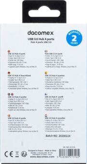 DACOMEX HB304 Hub 4 ports USB 3.0 - Achat/Vente DACOMEX 021316